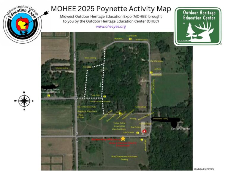 MOHEE Poynette 2025 Map! – Outdoor Heritage Education Center (OHEC or ...
